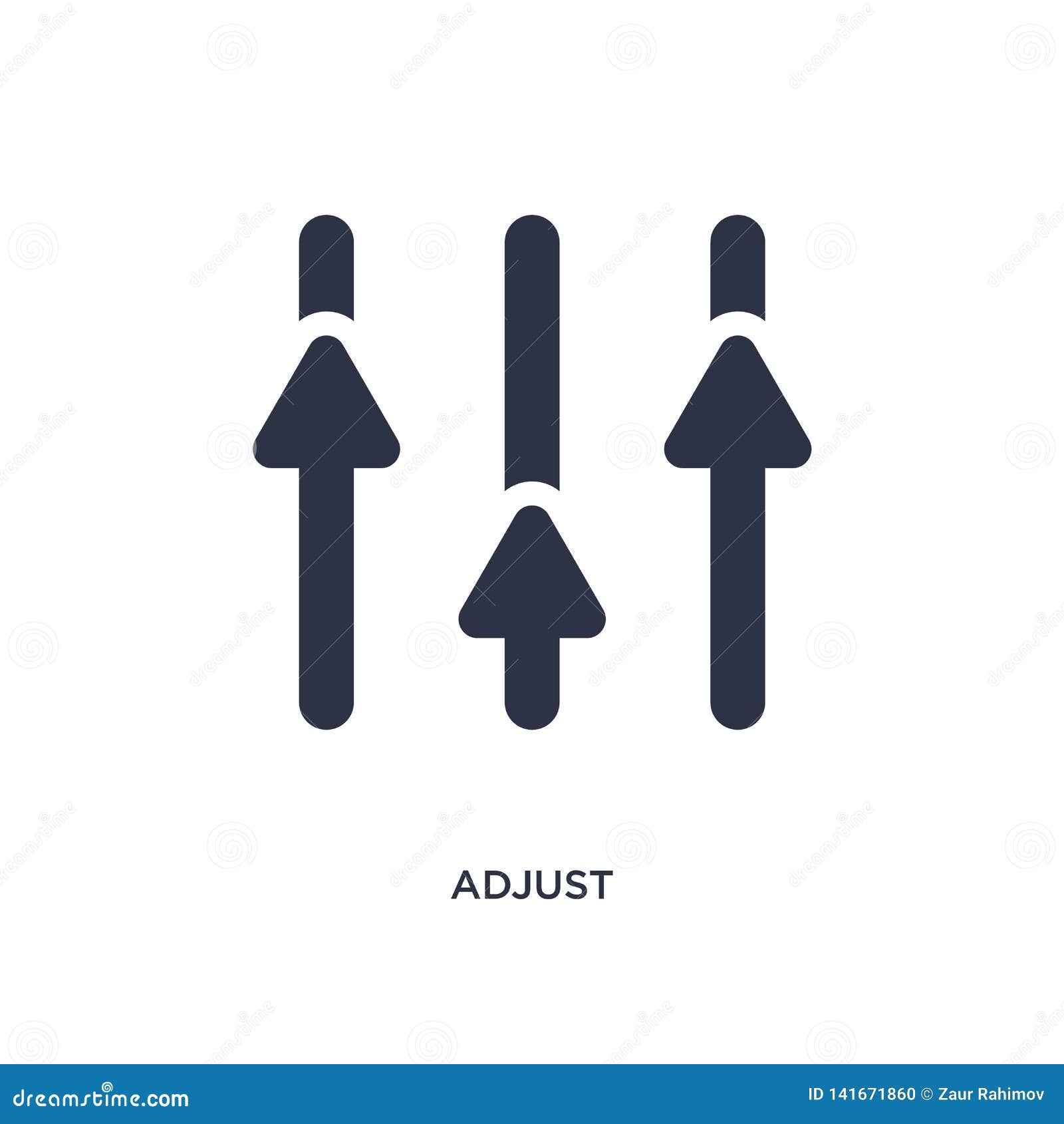 Adjust Icon on White Background. Simple Element Illustration from ...