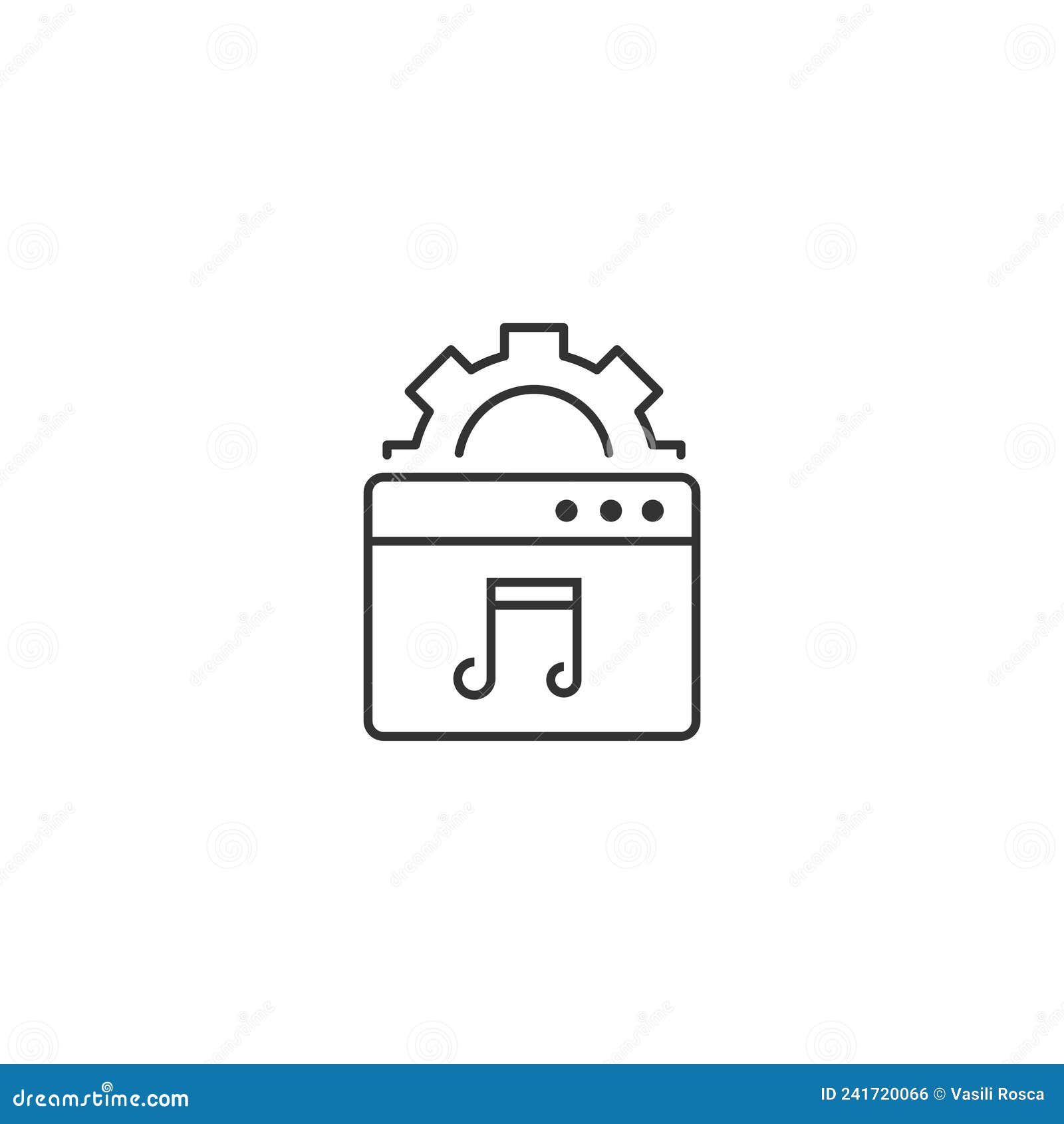 Adjust Tuning Regulator Line Icon. Volume Settings Control Stock Vector ...