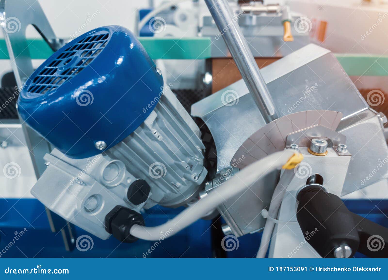 Adjustable Angle Electric Motor with Scale Stock Image - Image of gear ...