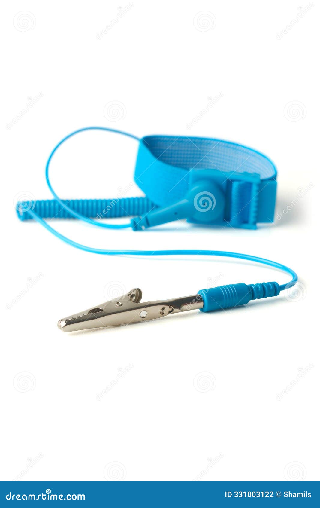 Adjustable Anti Static Wrist Strap Isolated Stock Photo - Image of ...