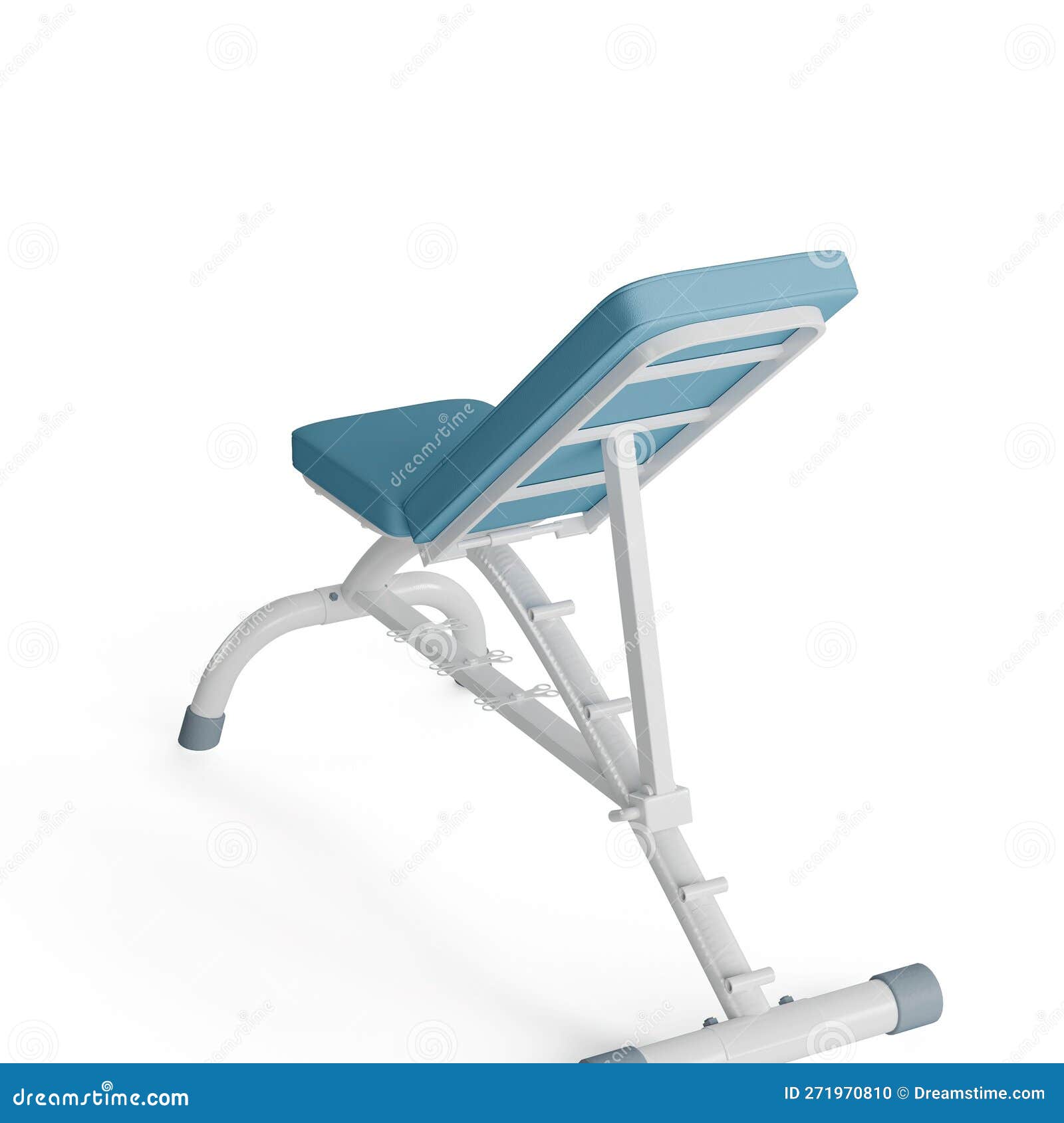 Fully Adjustable Solid Bench, 3d Rendering Stock Illustration ...