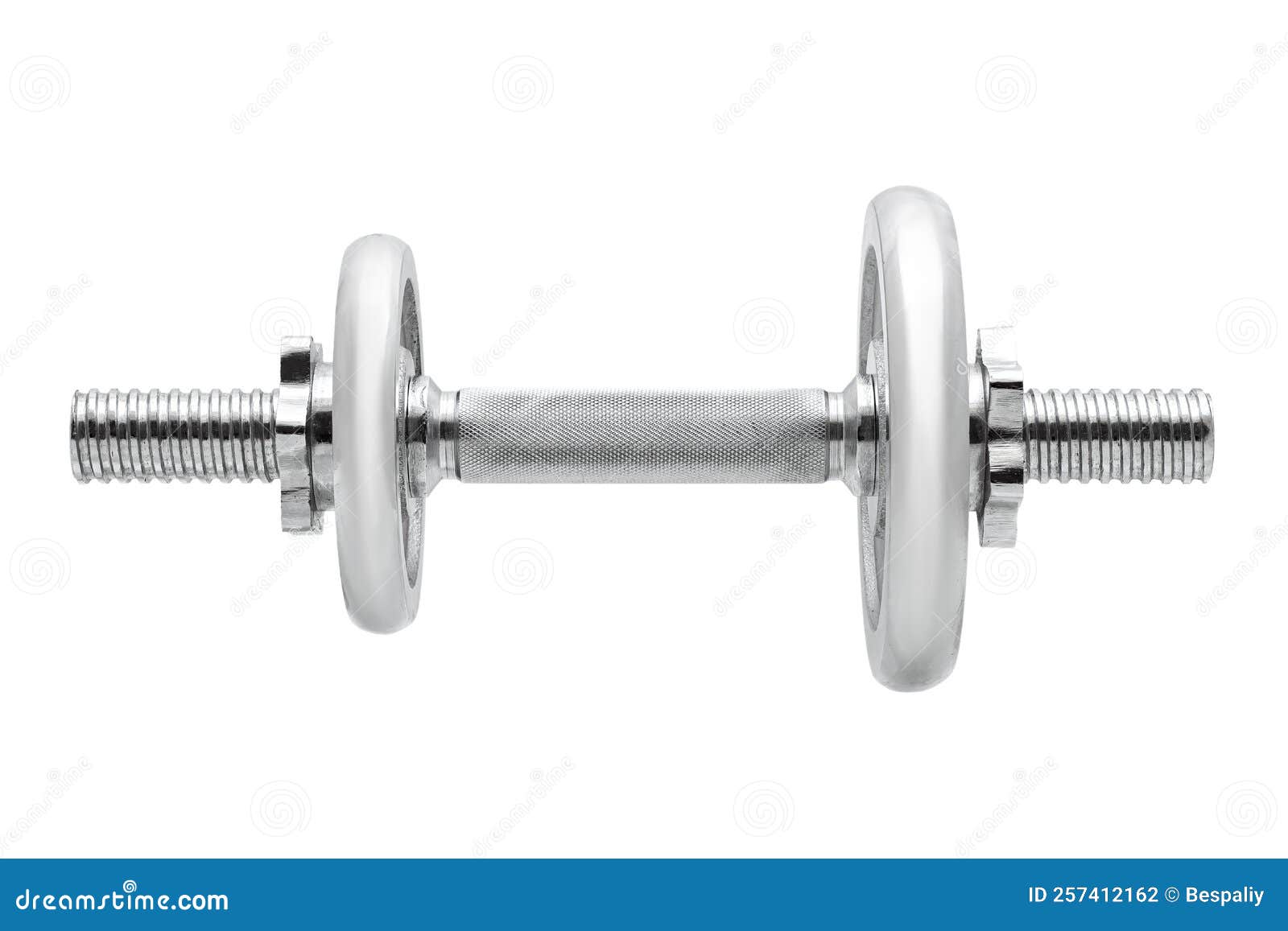 A Adjustable Dumbbell from Stainless Steel. Stock Photo - Image of ...