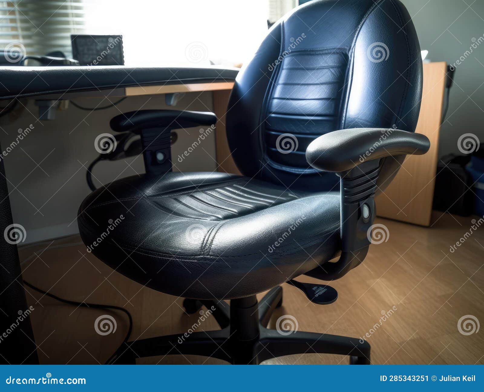 Adjustable Ergonomic Office Chair with Camera Settings Stock ...