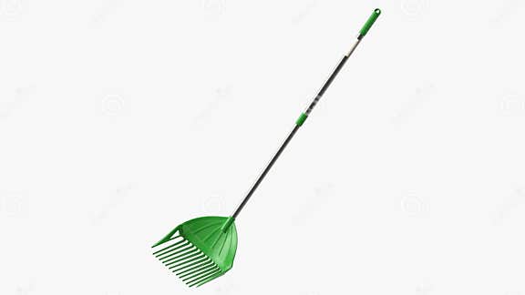 Adjustable Garden Leaf Rake with Telescopic Handle Stock Image - Image ...