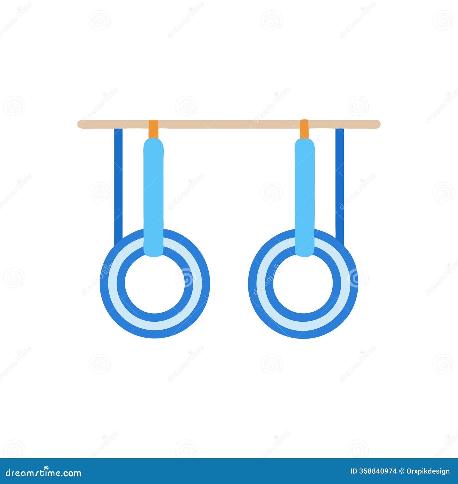 Gymnastics With Rings. Vector Illustration | CartoonDealer.com #99705608