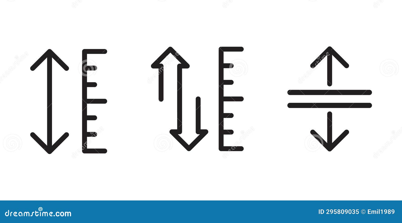 Height Icon Vector Sign And Symbol Isolated On White Background, Height ...