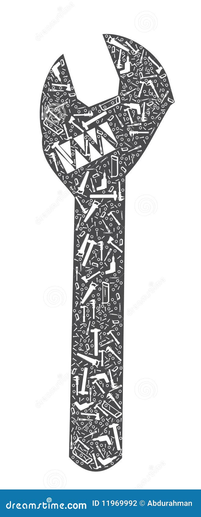 Adjustable key stock vector. Illustration of problems - 11969992