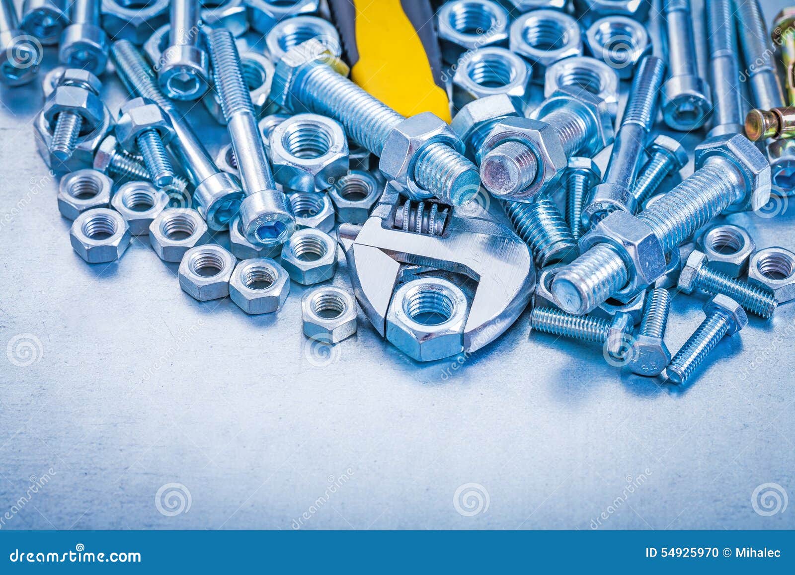 Adjustable Key Stainless Bolt Details and Nuts on Stock Photo - Image ...