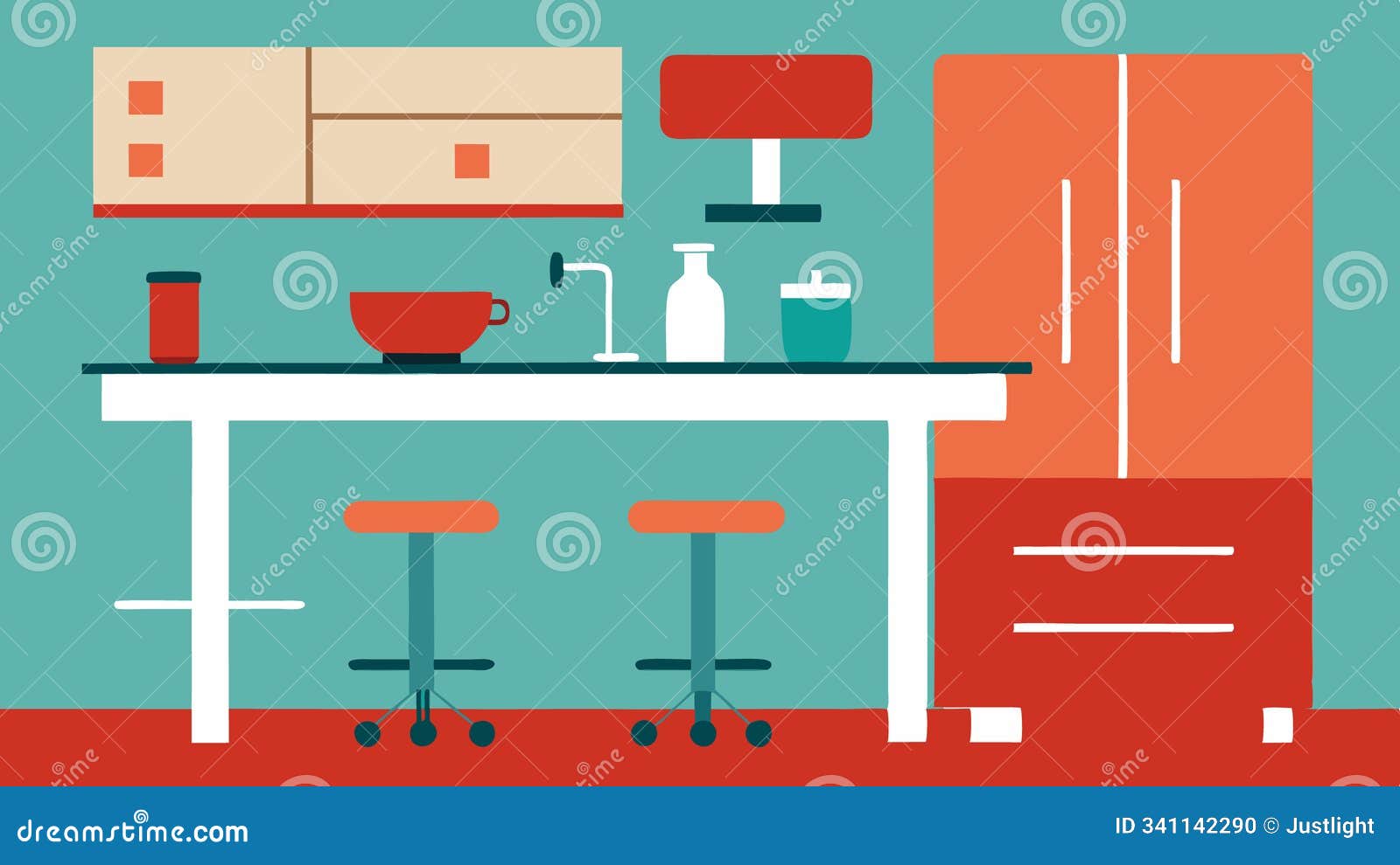 Adjustable Kitchen Counters a Kitchen Illustration Showing an ...