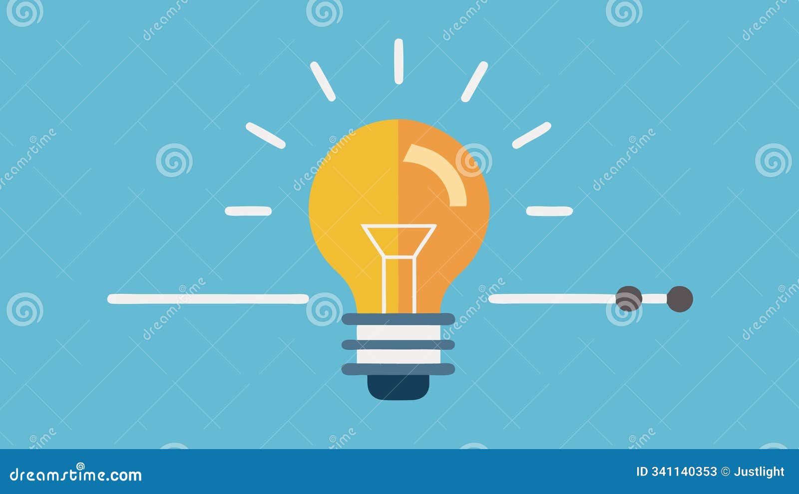 Adjustable Light Preferences an Illustration of a Dimmable Light Bulb ...