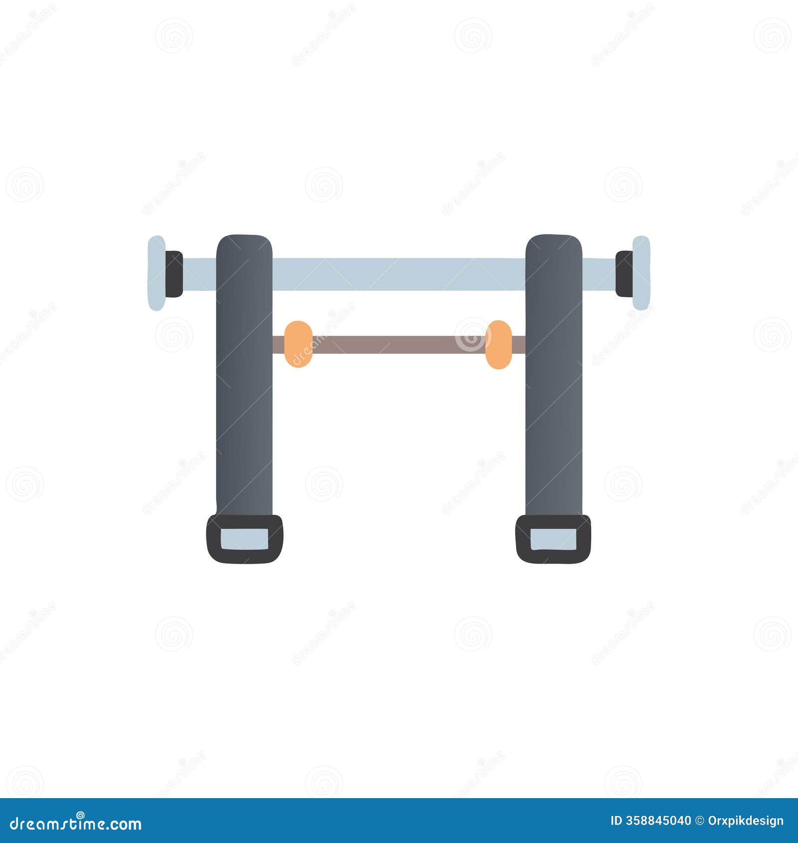 Adjustable Multi-Grip Pull-Up Bar Icon Stock Illustration ...