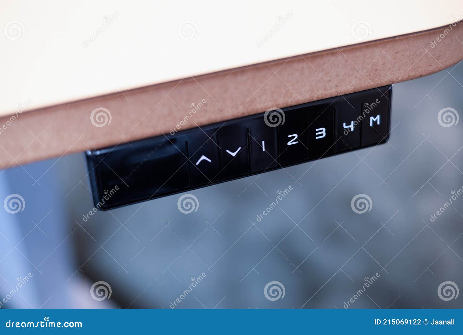 Adjustable Office Table With Up, Down And Memory Buttons On The Remote ...