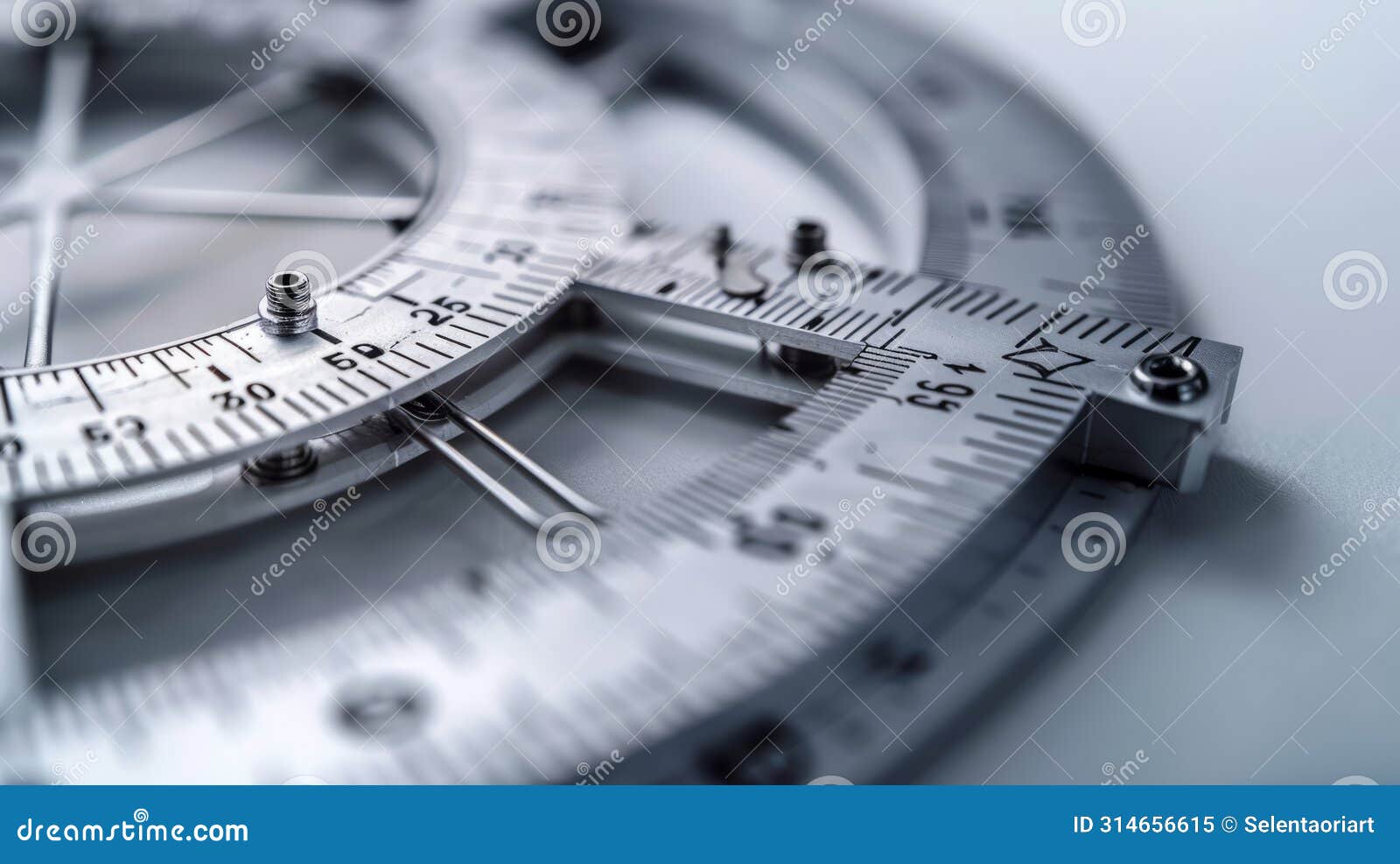 Adjustable Protractors for Complex Angles Stock Illustration ...