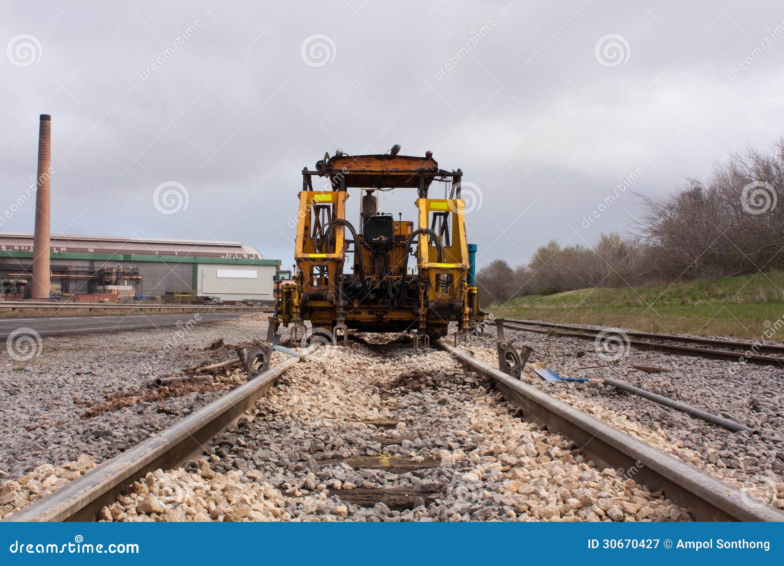 Adjustable rail way stock image. Image of railway, machine - 30670427