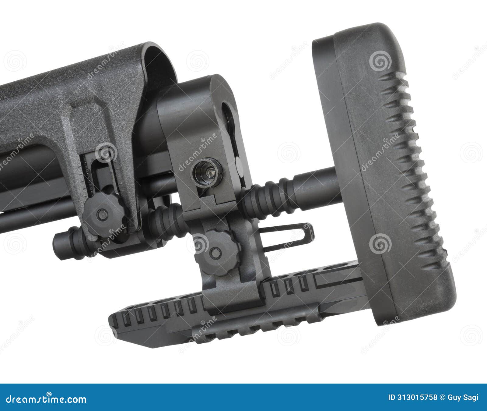 Adjustable Recoil Pad on a Rifle Stock Photo - Image of conflict, rifle ...