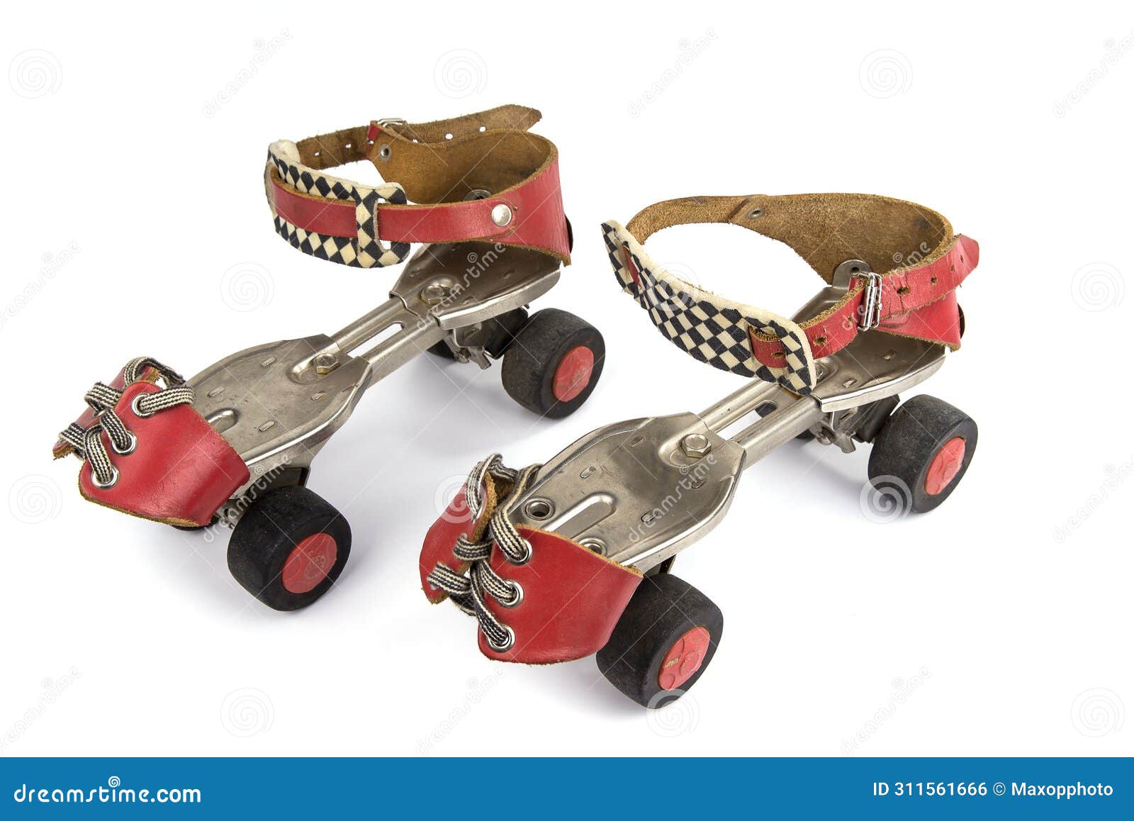 Adjustable Retro Roller Skate from 80 S Stock Photo - Image of modern ...