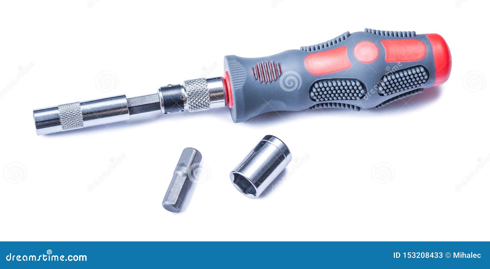 Adjustable Screwdriver with Torx Isolated Stock Image - Image of ...