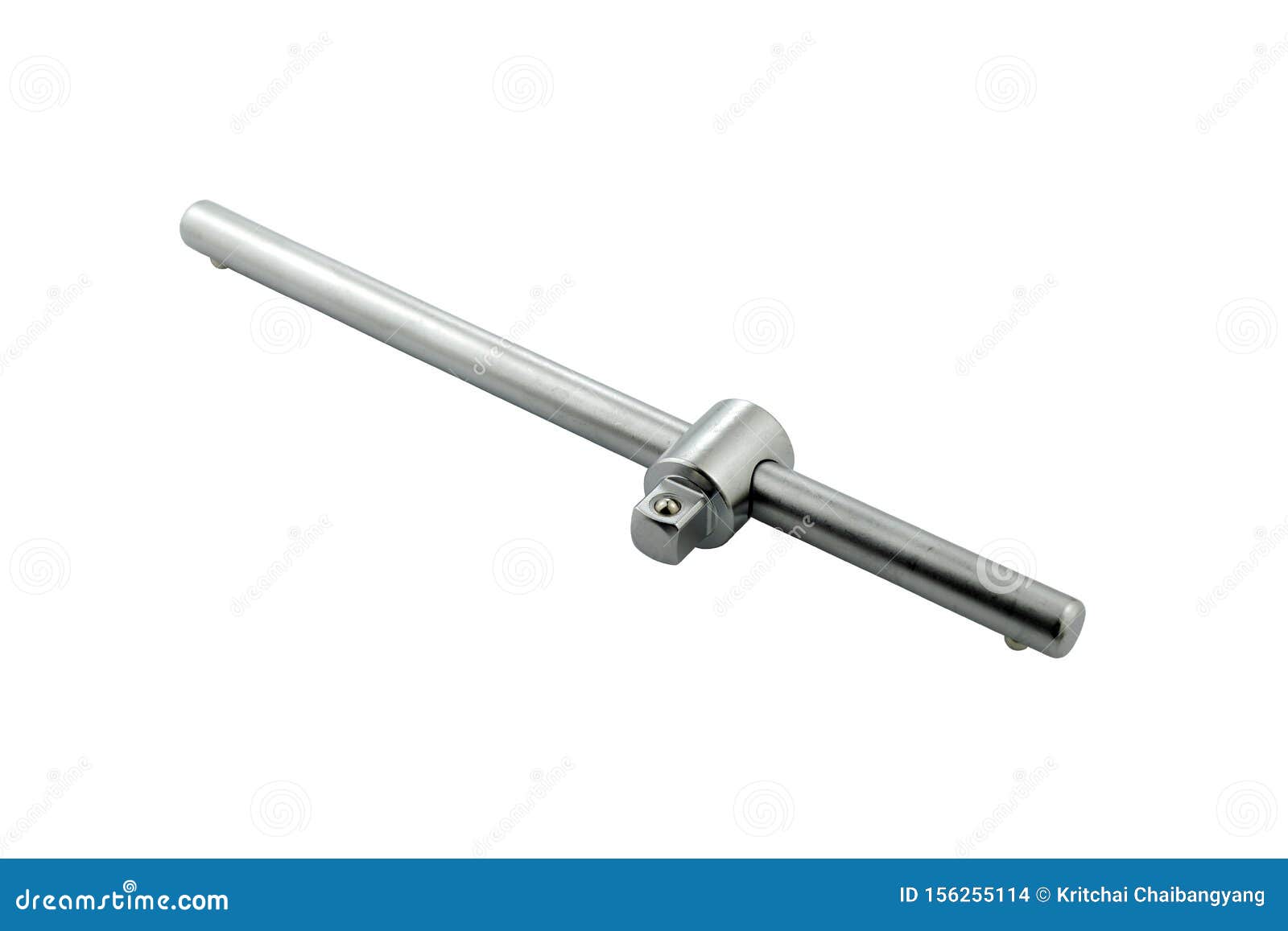 Adjustable Spanner Wrench Long Slide Rod Socket on White Stock Photo ...
