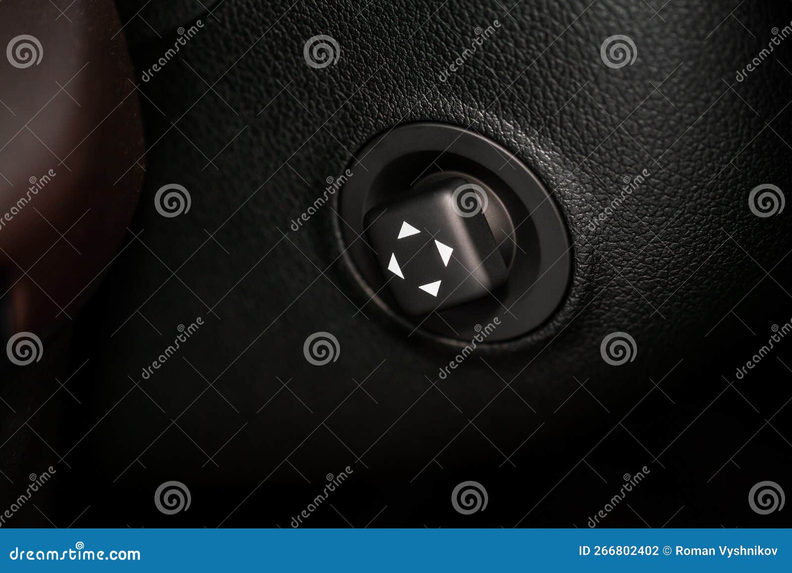 Adjustable Steering Wheel in Modern Car. Stock Photo - Image of ...