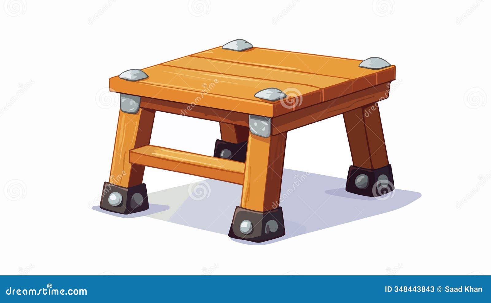 Adjustable Platform Stepper Showing Fitness Levels Vector Illustration ...