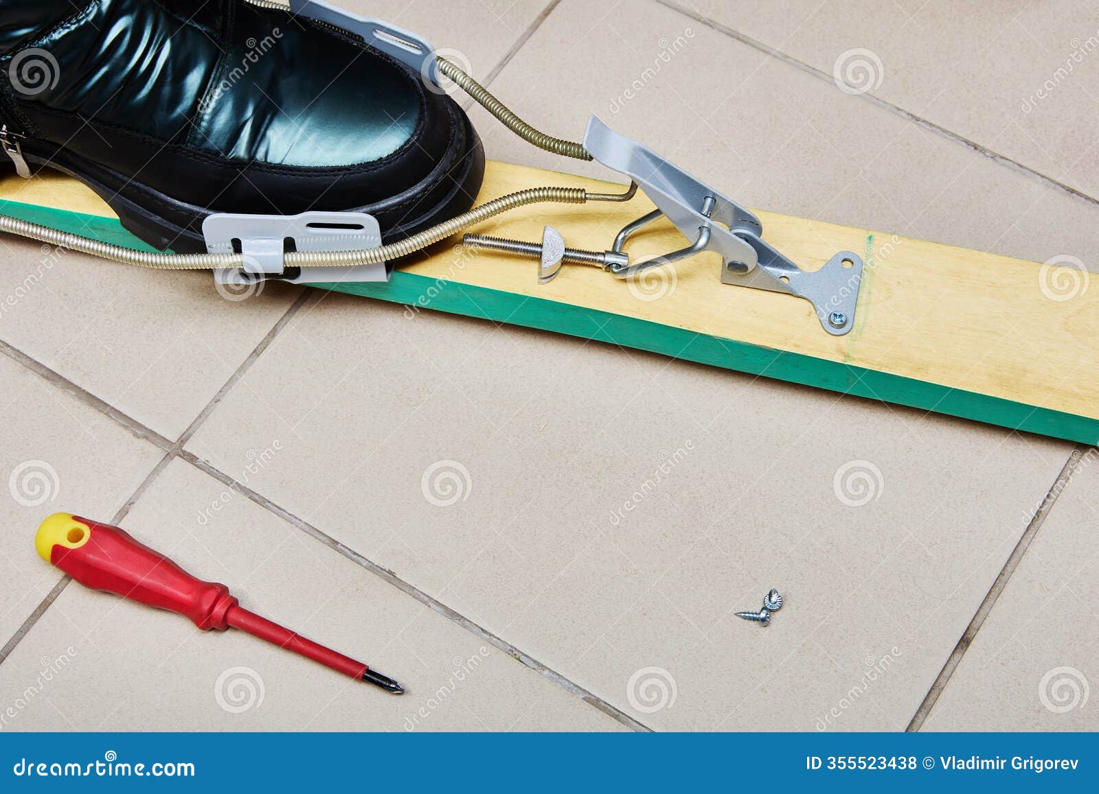 Installation of Universal Ski Binding with Cable Spring and an ...