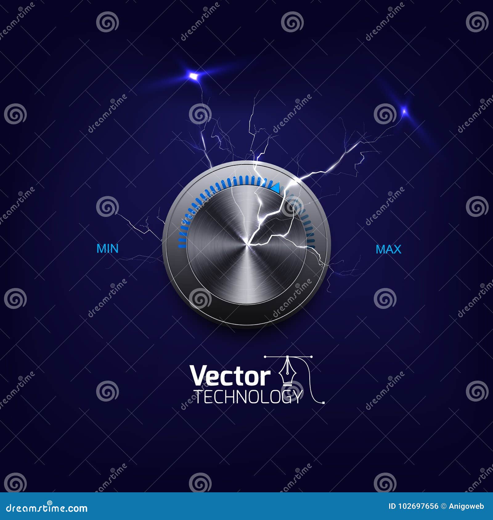 Adjustable Toggle Switch, Lightning Stock Illustration - Illustration ...