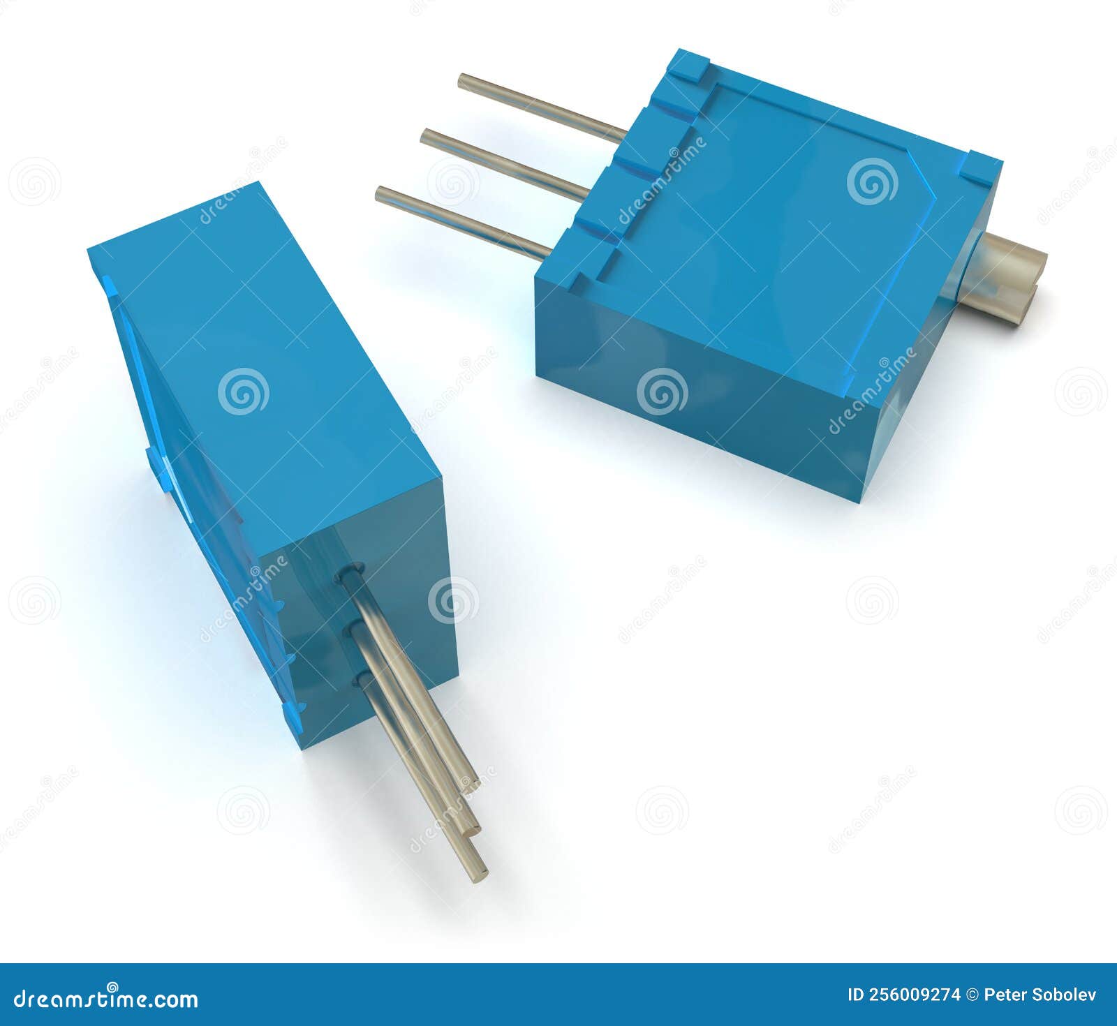 Adjustable Trimmer Potentiometer Stock Photo - Image of hardware ...