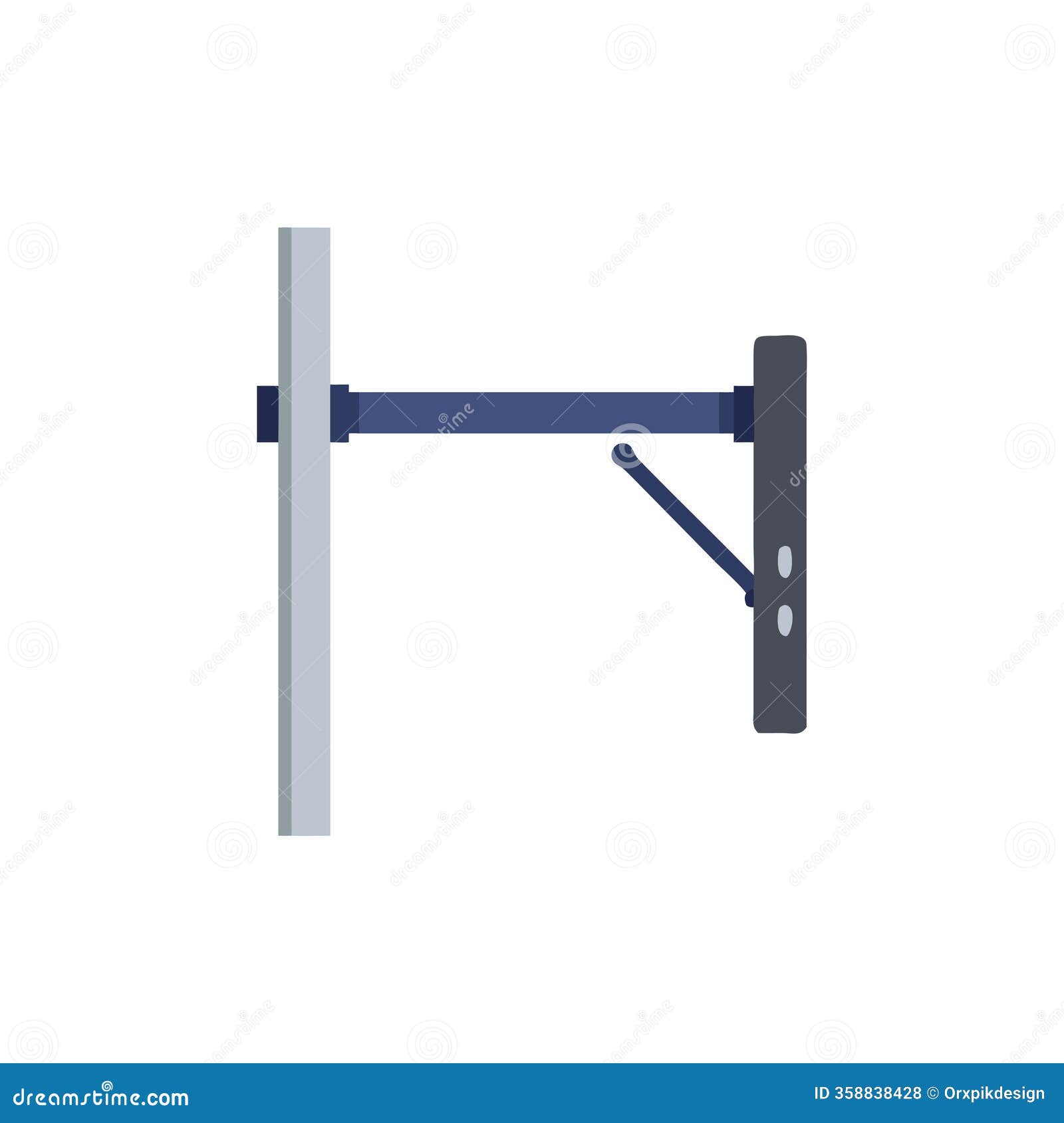 Adjustable Wall Mounted Dip Bar Icon Stock Illustration - Illustration ...