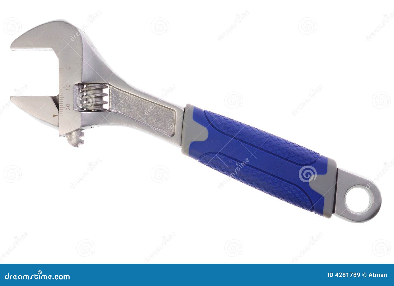Adjustable Wrench stock image. Image of spanner, tools - 4281789