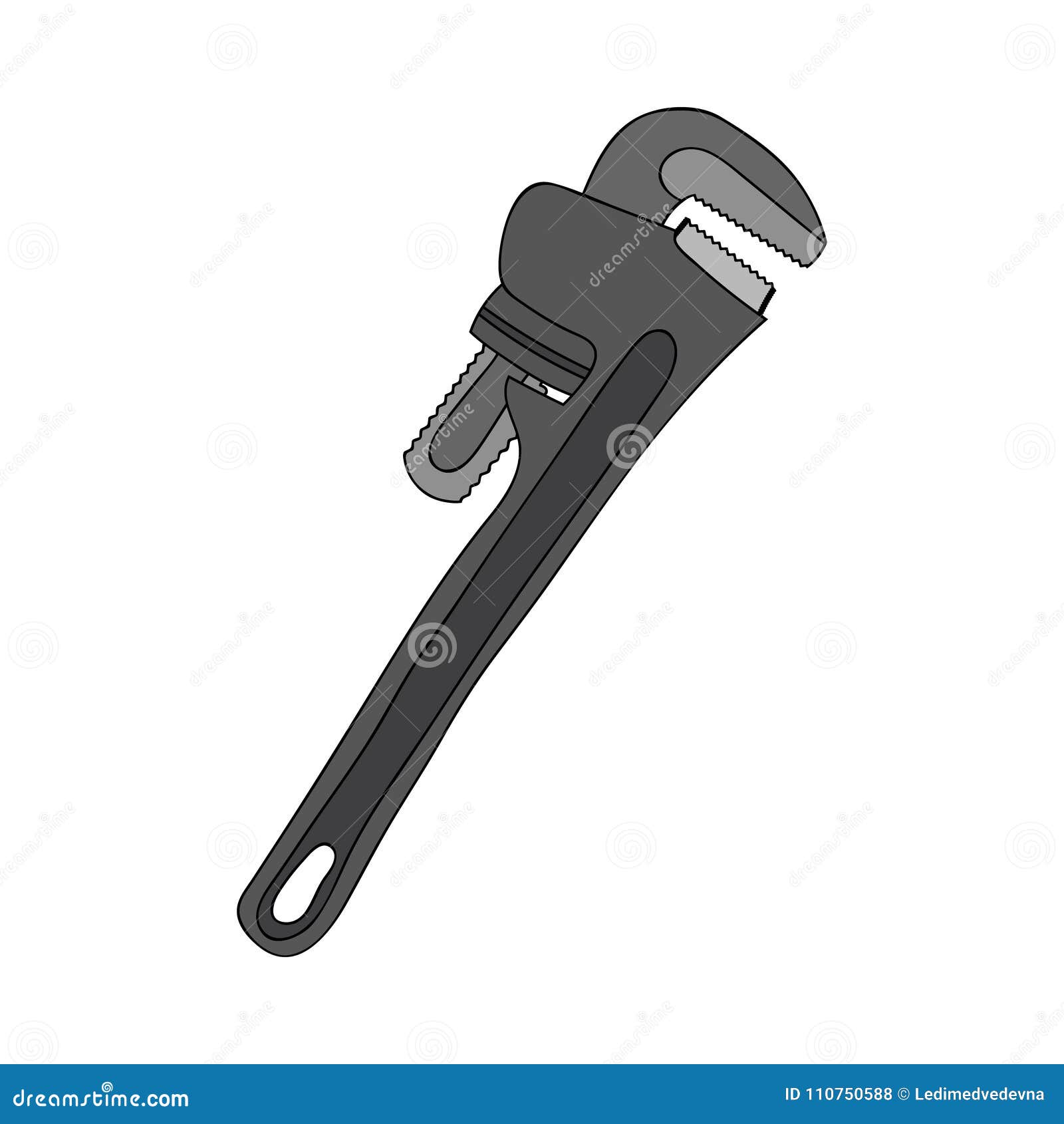 Adjustable Spanner Drawing