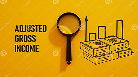 Adjusted Gross Income AGI is Shown Using the Text Stock Image - Image ...