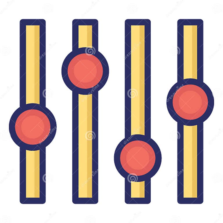 Adjuster, Equalizer Isolated Vector Icon Which Can Easily Modify or ...