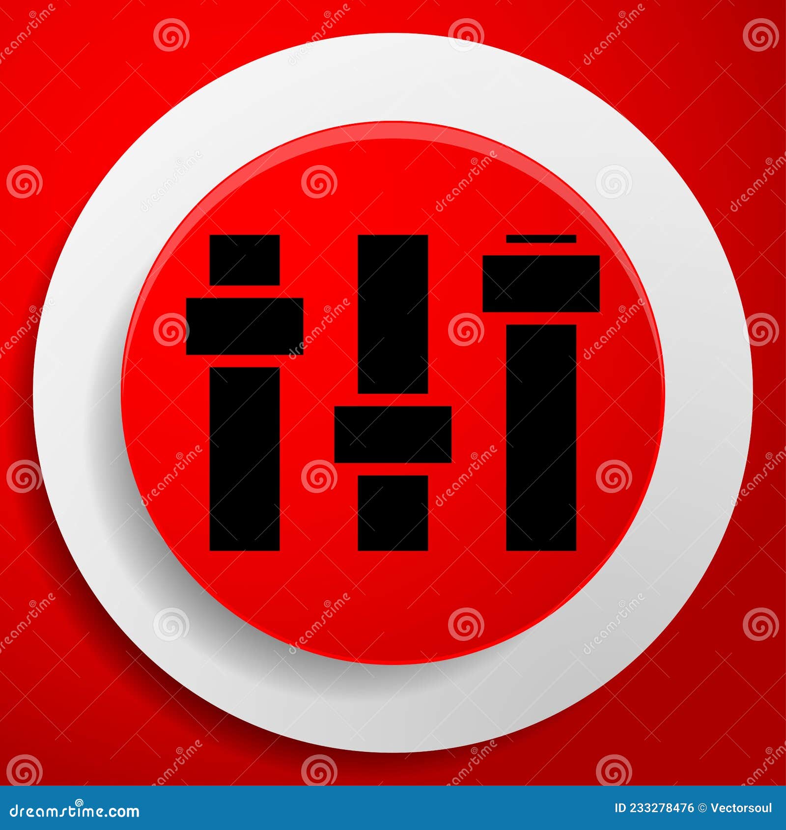 Adjuster, Slider, Tuner, Fader Bars with Levers, Knobs Stock Vector ...