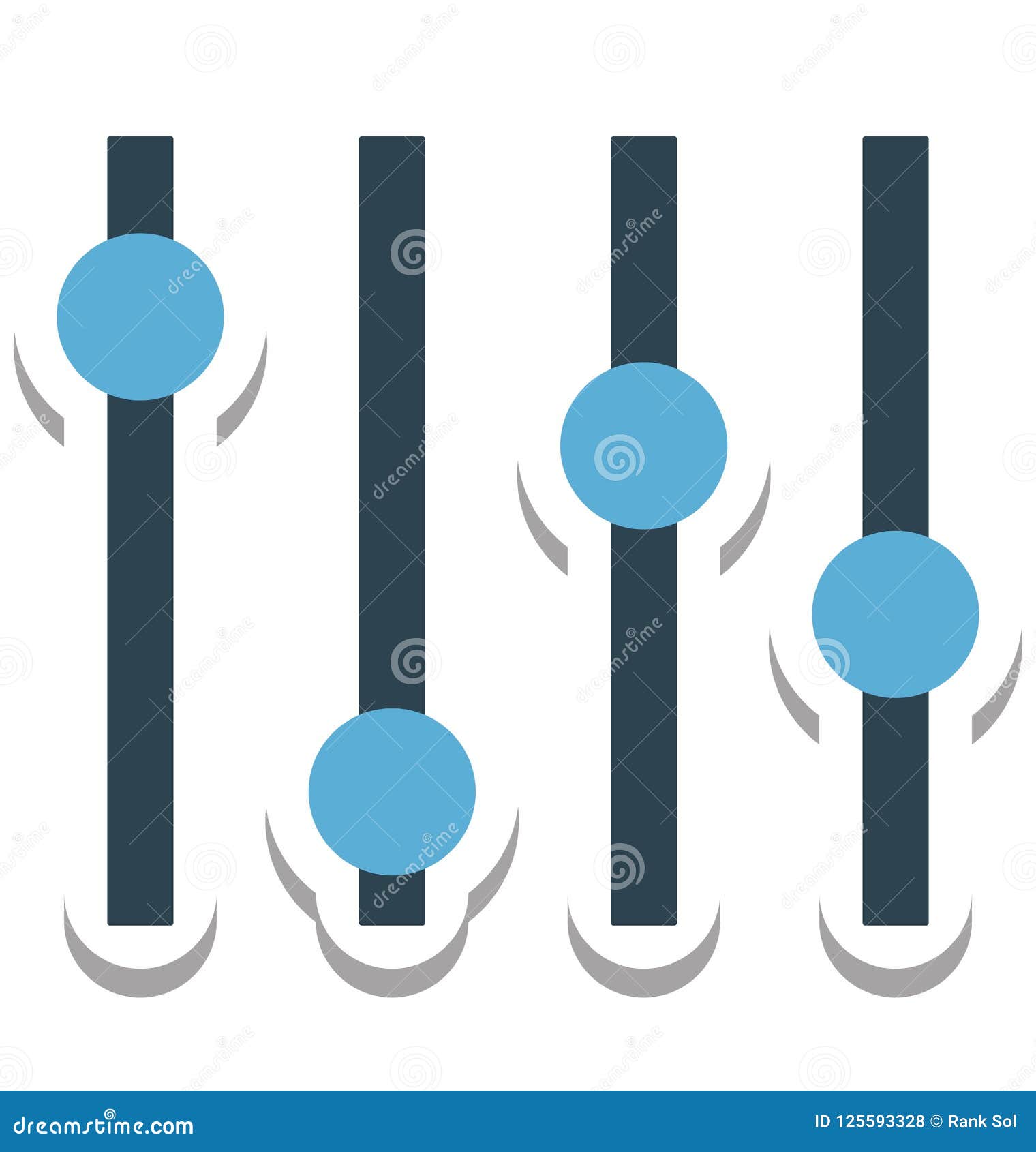 Adjuster, Sound Controller Vector Icon | CartoonDealer.com #125490675