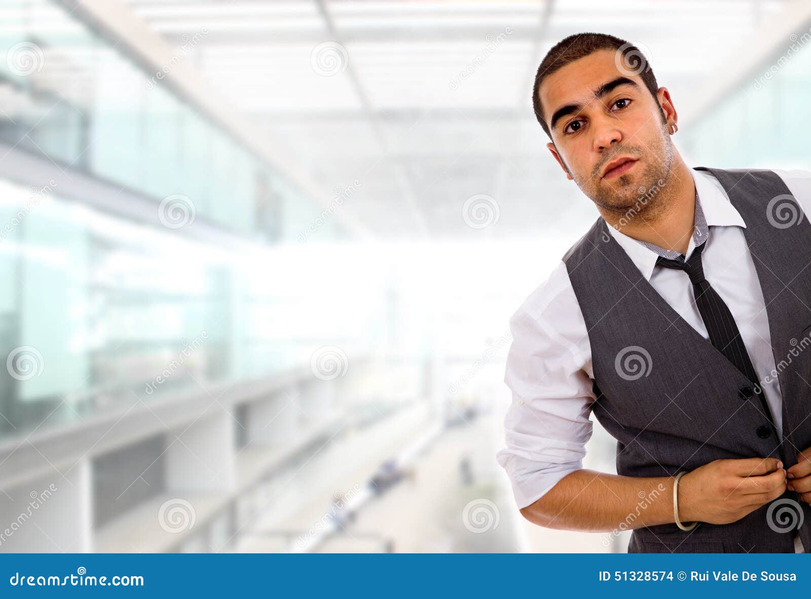 Adjusting stock photo. Image of cotton, businessman, detail - 51328574