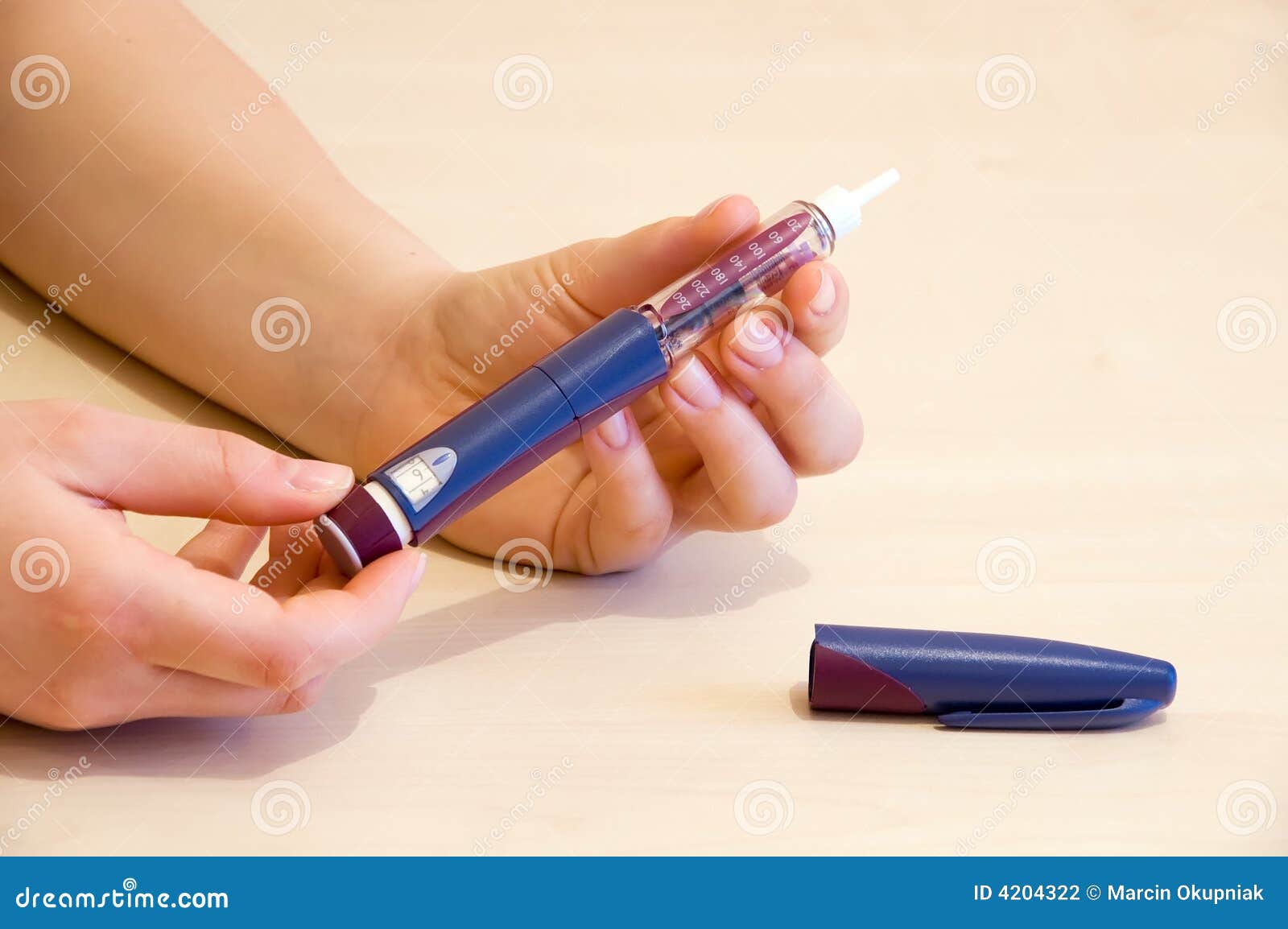 Adjusting insulin dose stock photo. Image of care, illness - 4204322