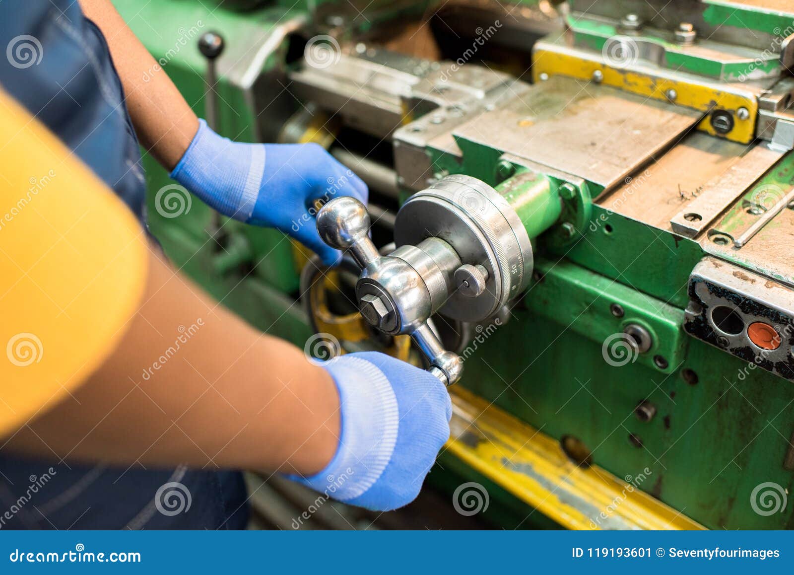 Adjusting machine vice stock image. Image of metal, alloy - 119193601