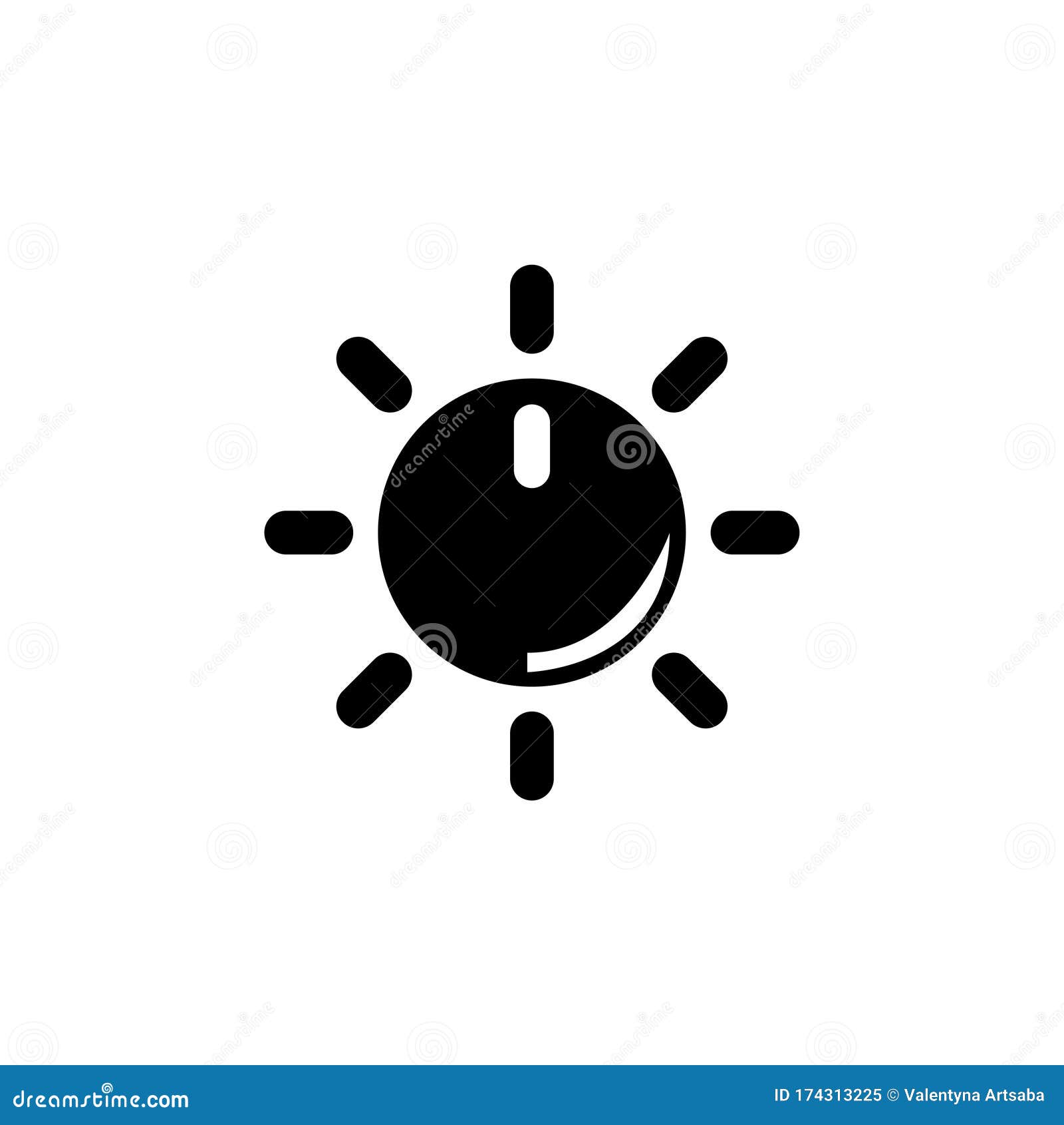 Adjusting Turn Regulator Flat Vector Icon Stock Illustration ...