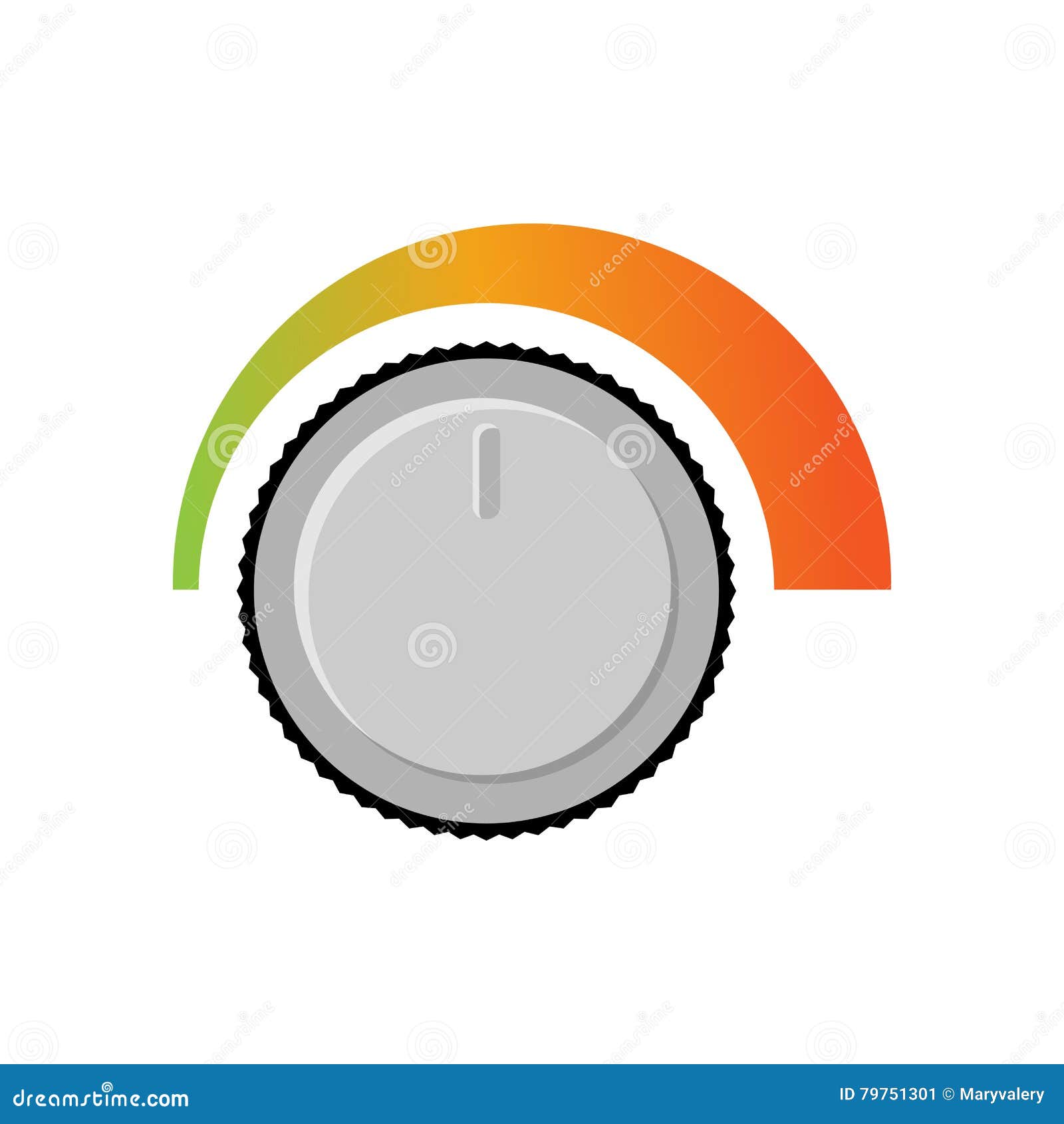 Adjusting Volume. Sound Level Stock Vector - Illustration of button ...