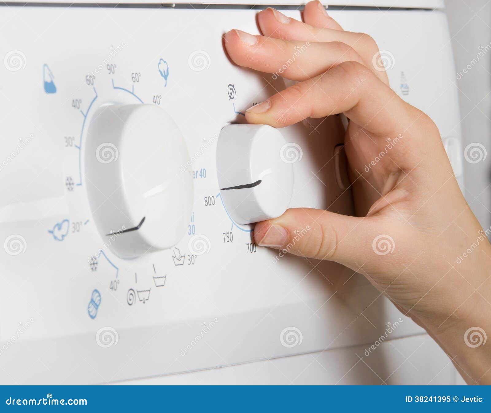 Adjusting washing machine stock image. Image of choosing - 38241395