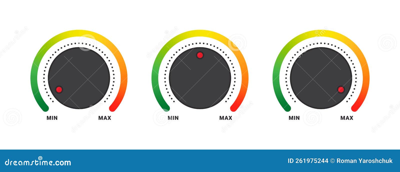 Adjustment Dial. Control Knob or Round Dial Regulator Stock ...