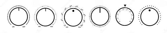 Adjustment Dial. Rotary Dials with Round Scale Volume Level Knob and ...