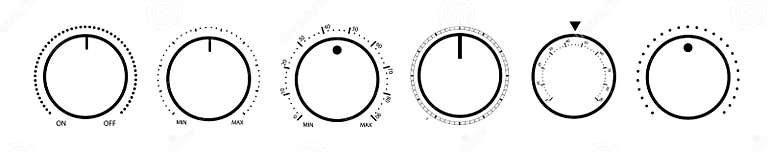 Adjustment Dial. Rotary Dials with Round Scale Volume Level Knob and ...