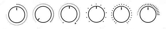 Adjustment Dial. Rotary Dials with Round Scale Volume Level Knob and ...