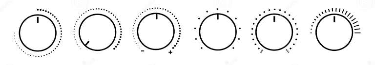 Adjustment Dial. Rotary Dials with Round Scale Volume Level Knob and ...