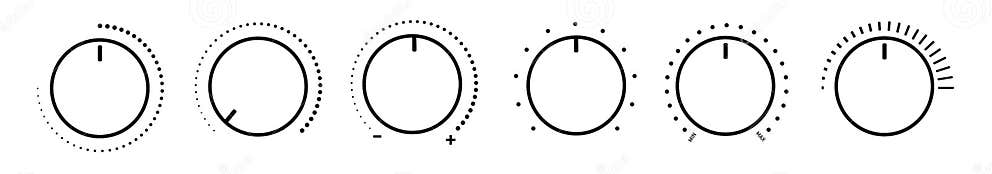 Adjustment Dial. Rotary Dials with Round Scale Volume Level Knob and ...