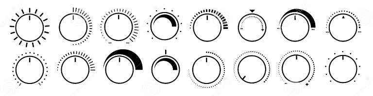 Adjustment Dial. Rotary Dials with Round Scale Volume Level Knob and ...