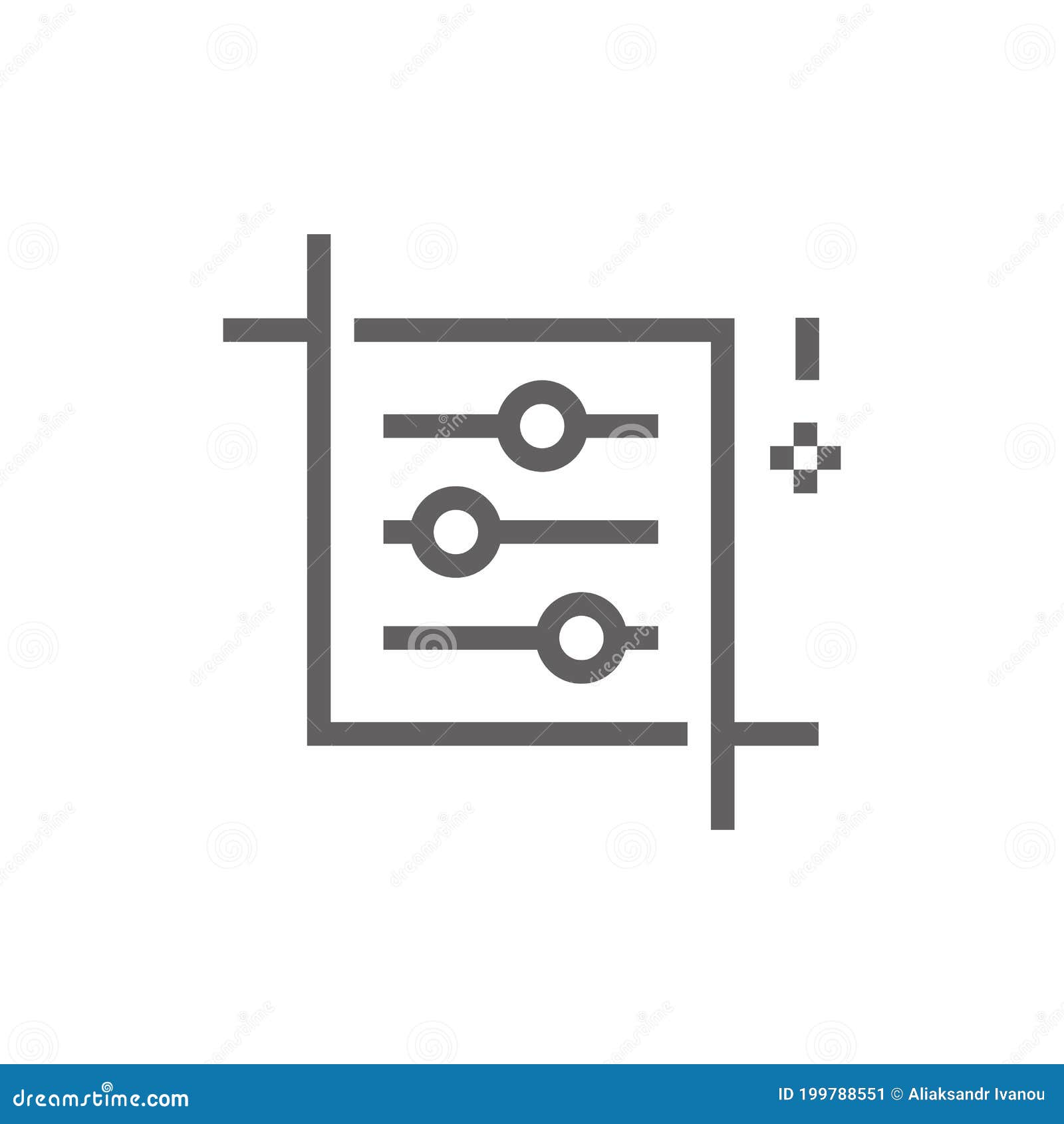 Adjustment Icon. Outline Illustration of Adjustment Vector Icon for Web ...