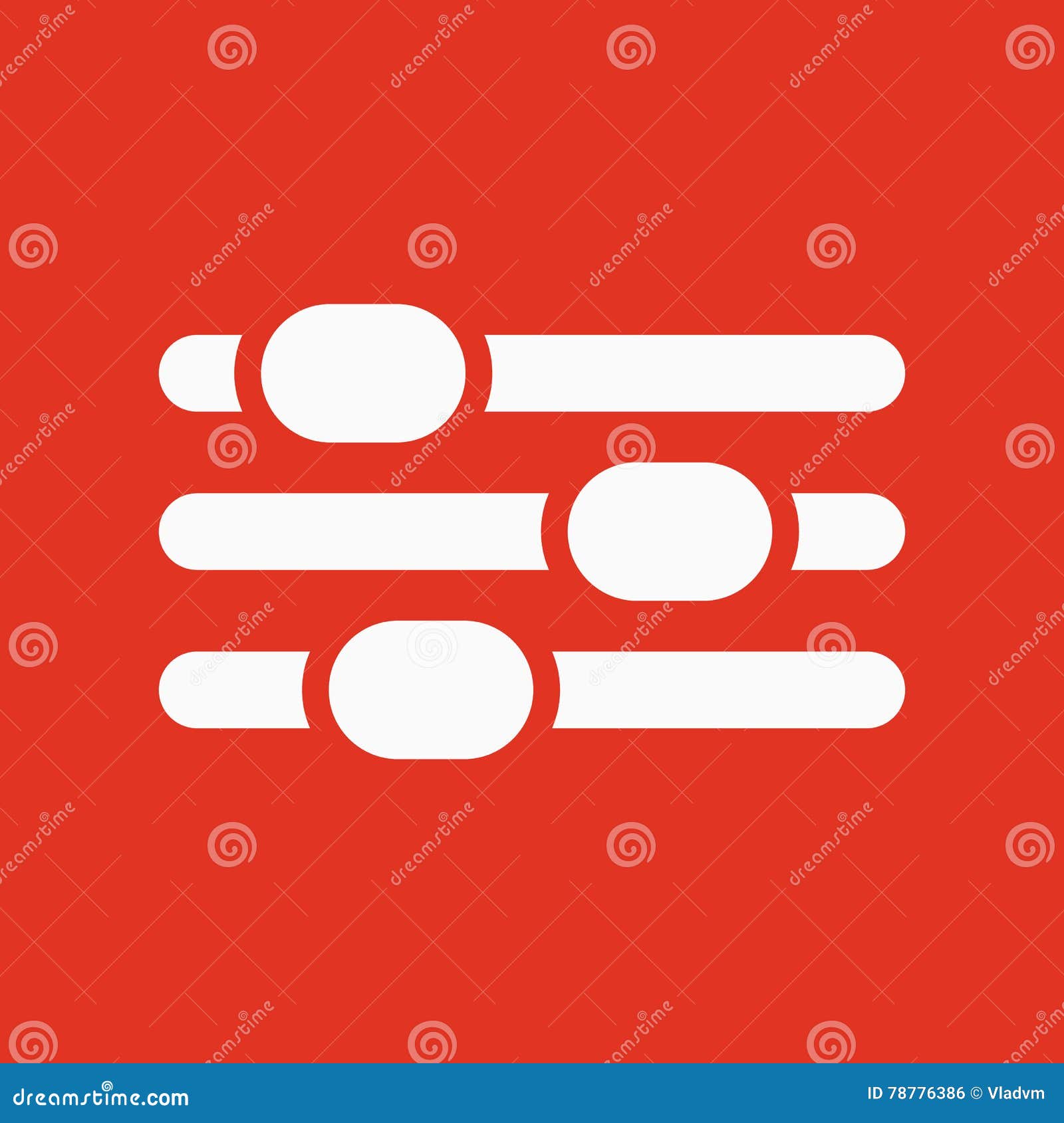 The Adjustment Icon. Settings Symbol Stock Vector - Illustration of ...