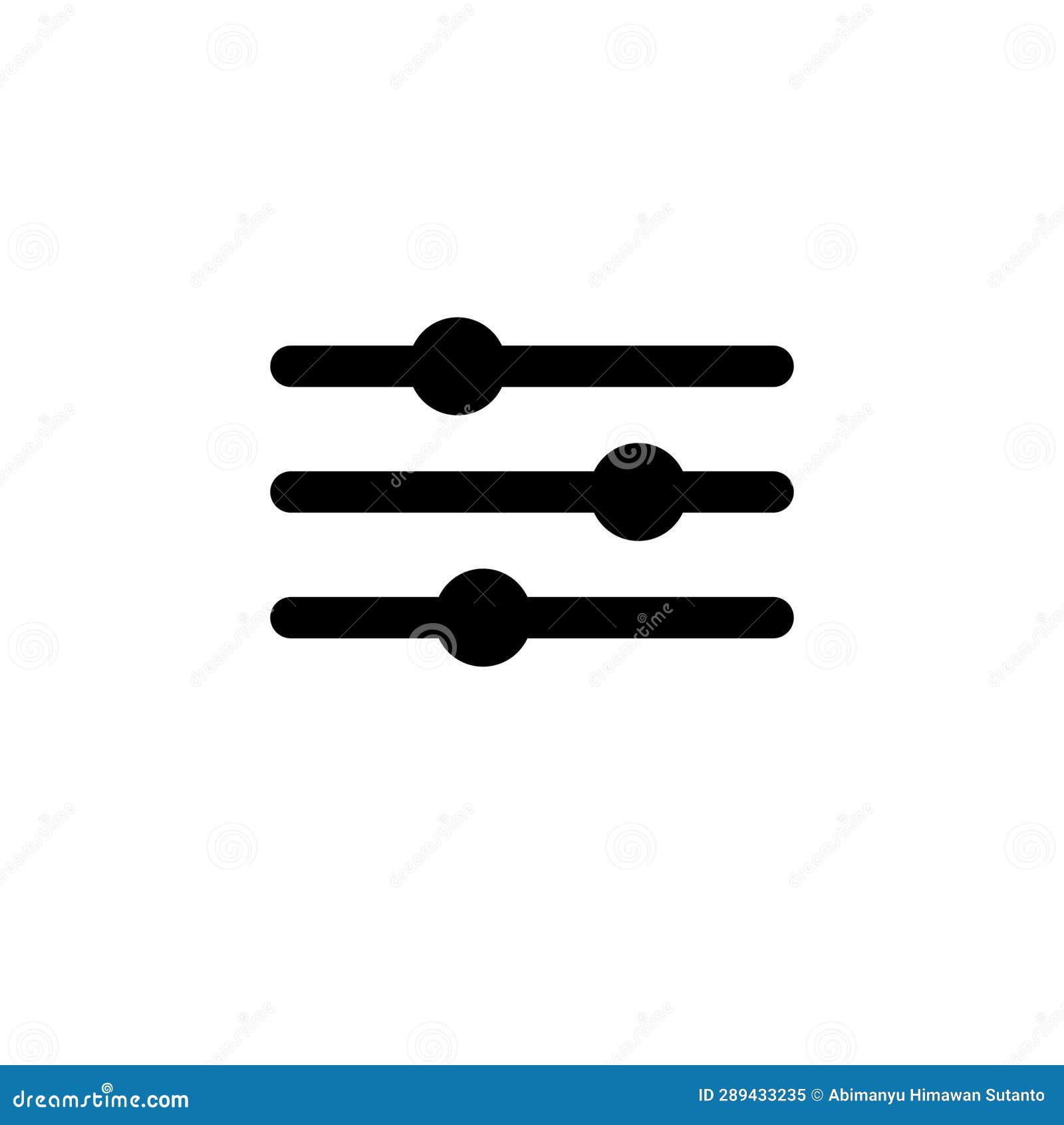 Adjustment icon vector stock vector. Illustration of control - 289433235